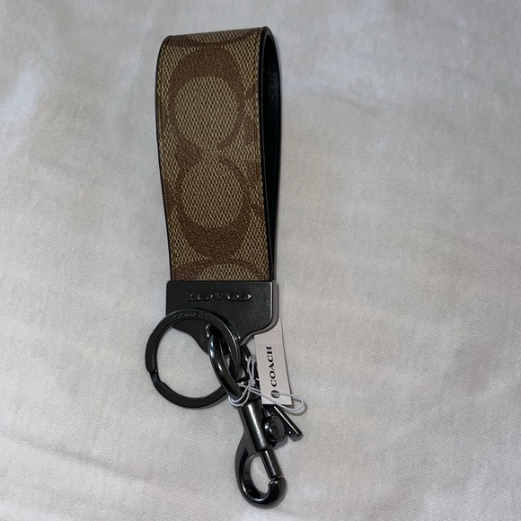 Coach | Accessories | Coach Key Fob Loop Key Fob Signature Canvas ...